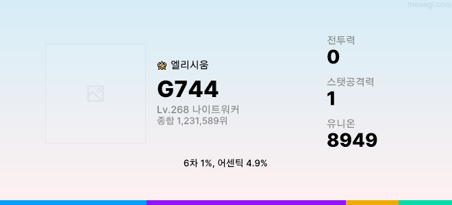 G744 - 메애기 검색 | 메이플 캐릭터 정보를 한눈에