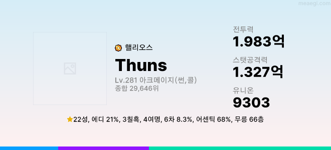 Thuns - 메애기 검색 | 메이플 캐릭터 정보를 한눈에